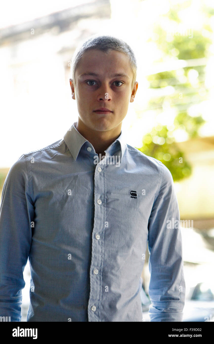 Athens, GREECE. 2nd Oct, 2015. French actor ROD PARADOT visits Athens ...
