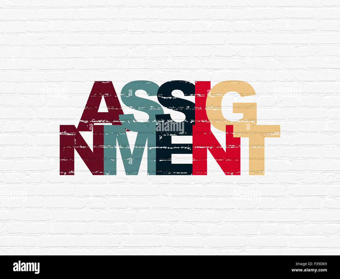 Law concept: Assignment on wall background Stock Photo - Alamy