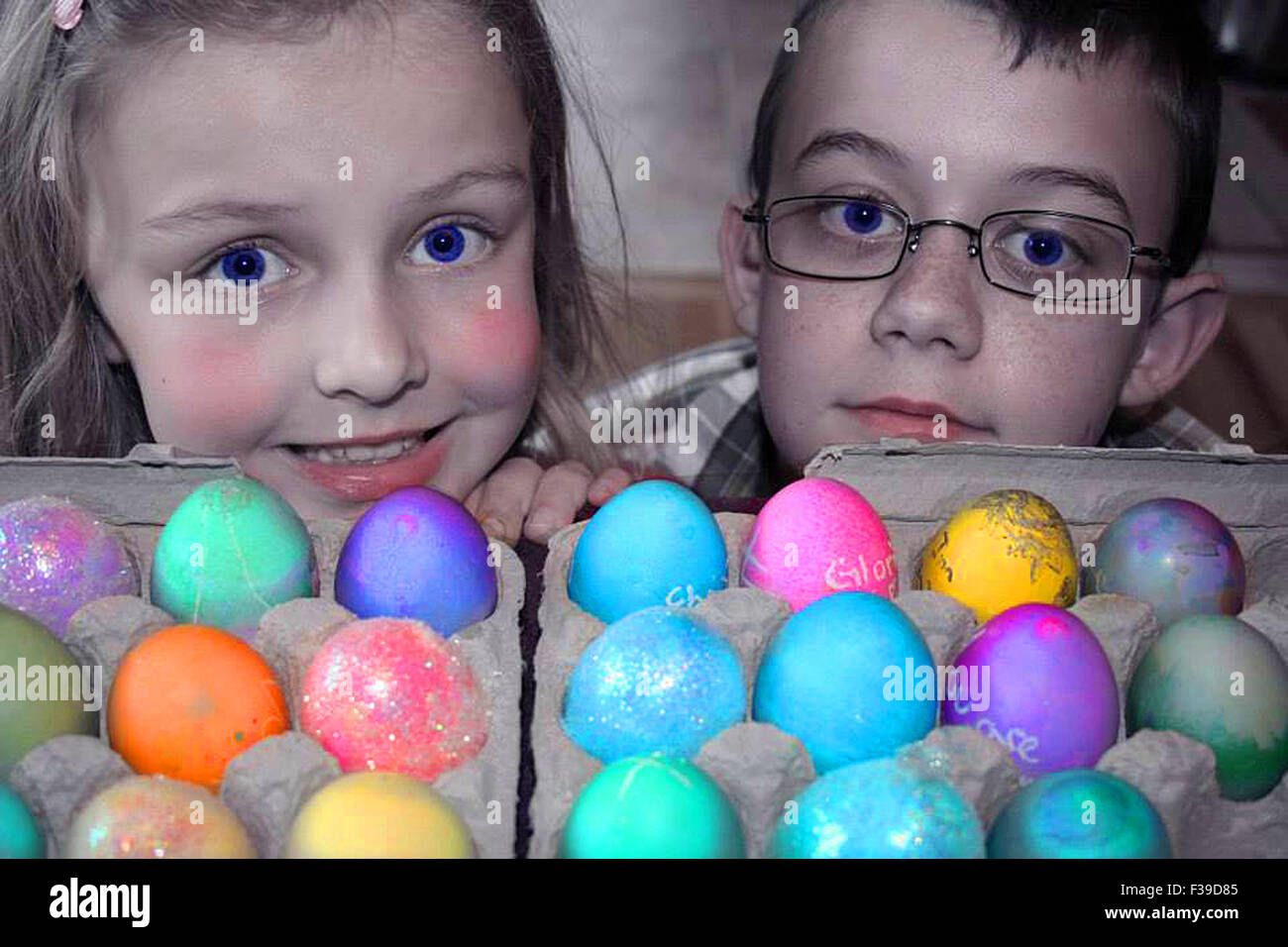 Easter Egg Kids Stock Photo - Alamy