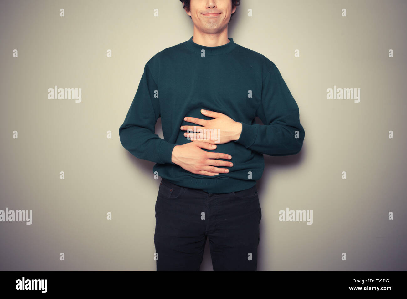 Retro and full stomach hi-res stock photography and images - Alamy