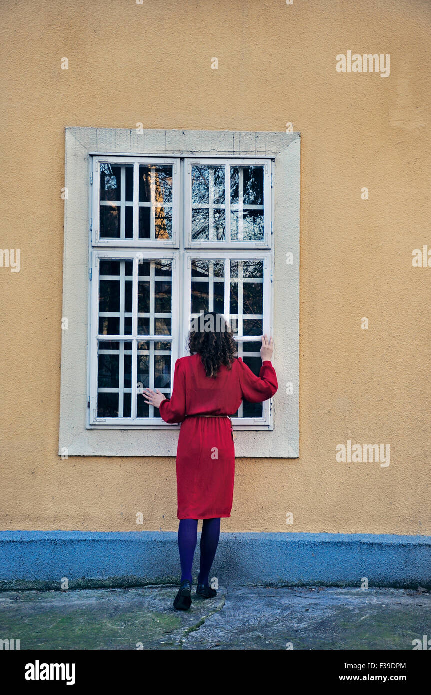 Looking Through A Window From Outside