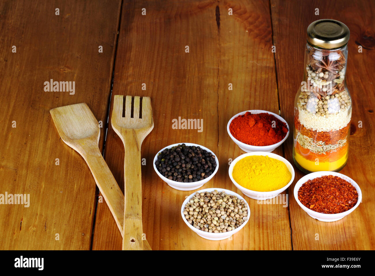 mixed of spices in a bottle Stock Photo - Alamy