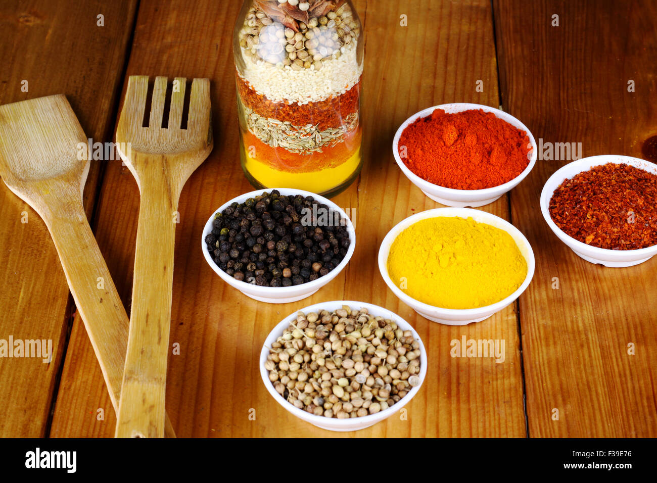 mixed of spices in a bottle Stock Photo - Alamy