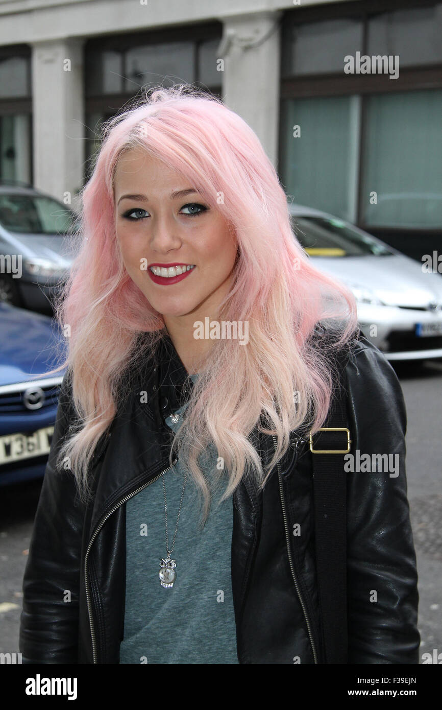 Amelia Lily seen at BBC radio one studios in London, 13/01/2013 Stock ...