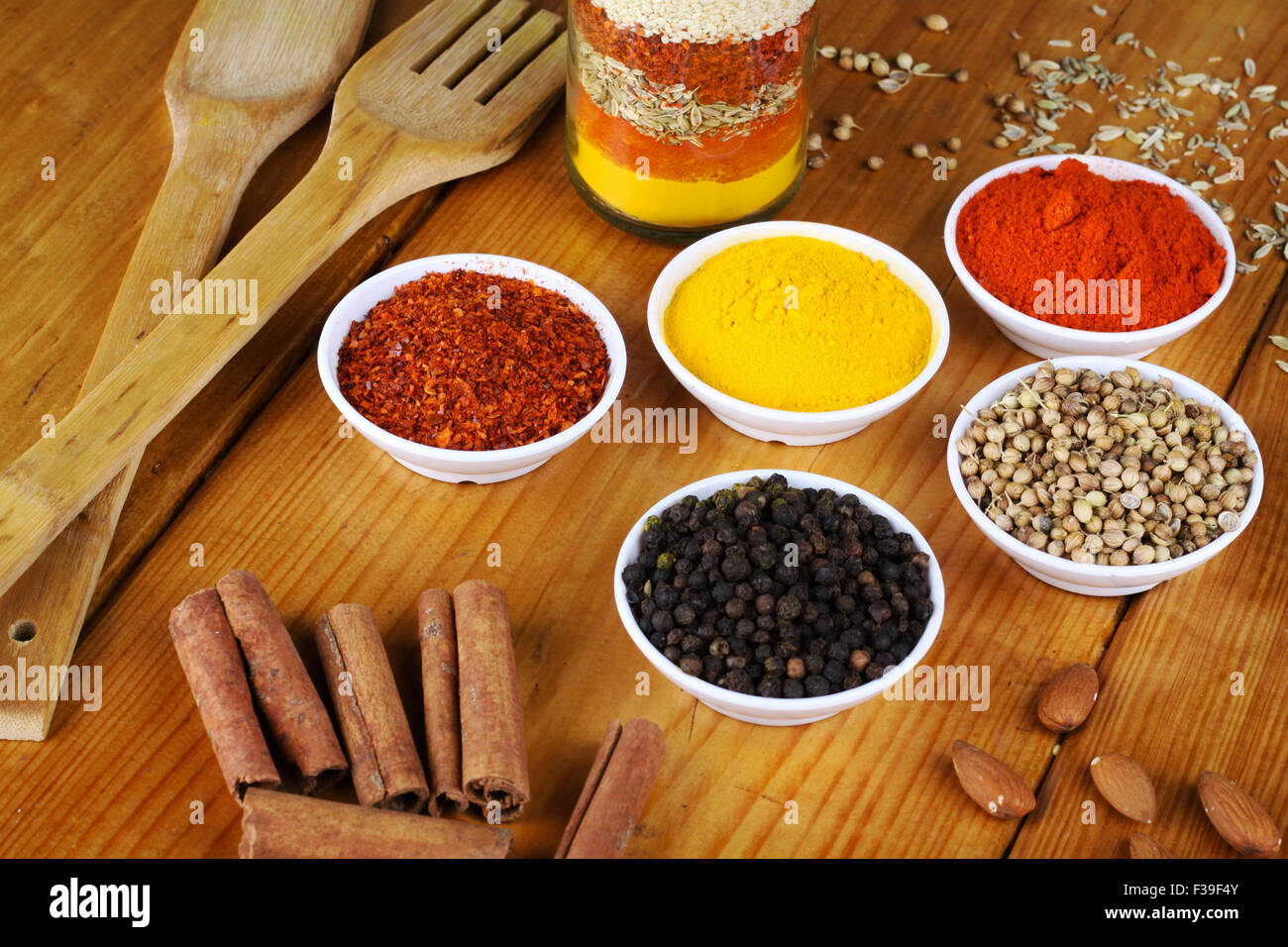 mixed of spices Stock Photo - Alamy