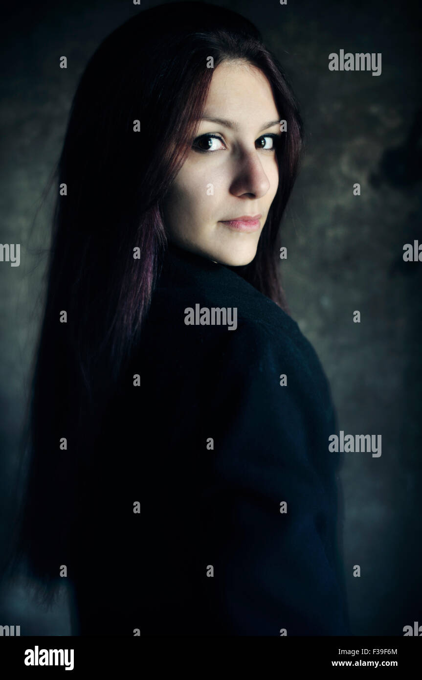Serious woman portrait hi-res stock photography and images - Alamy