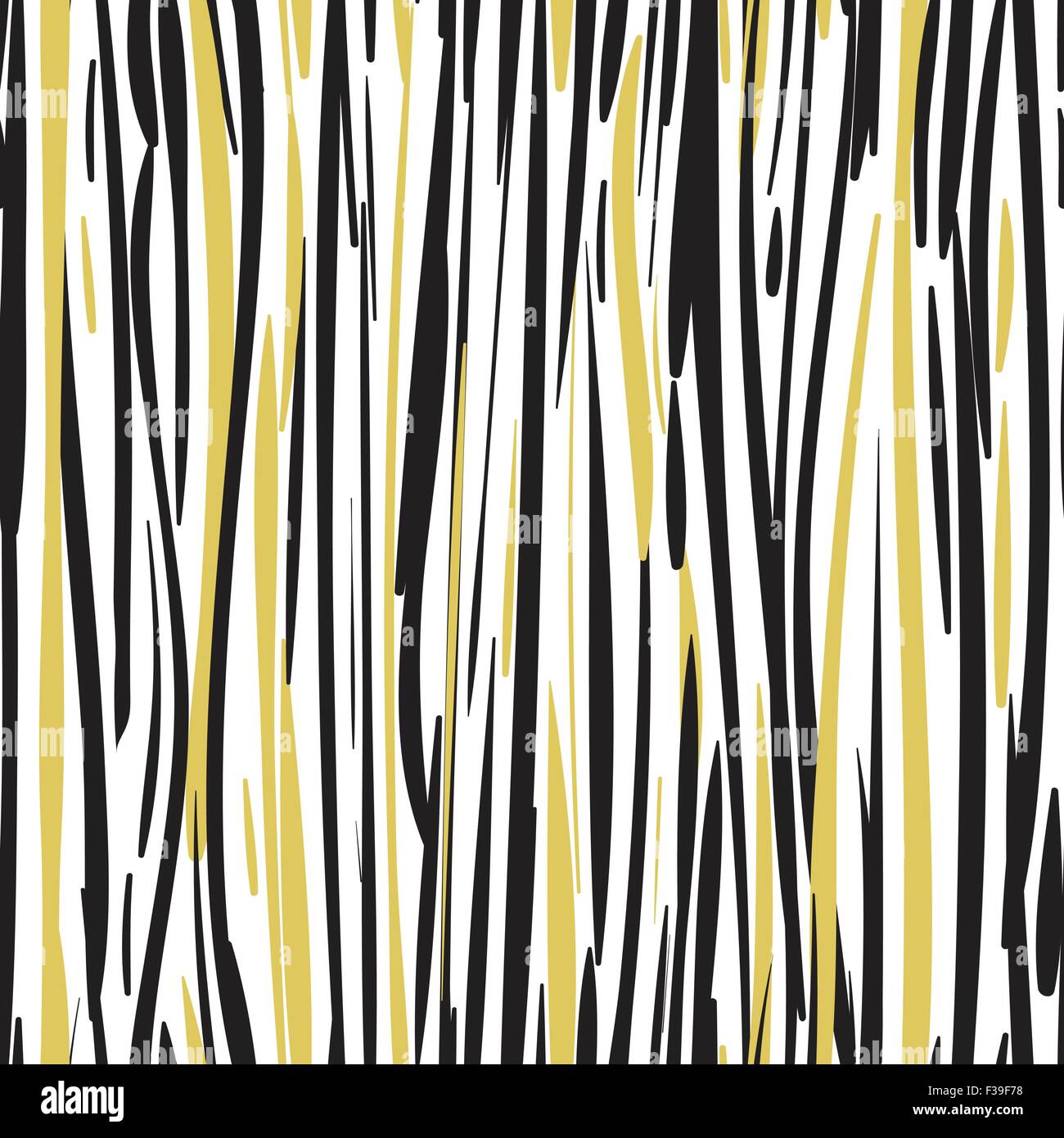 Abstract hand drawn black and gold seamless patterns Stock Vector Image ...