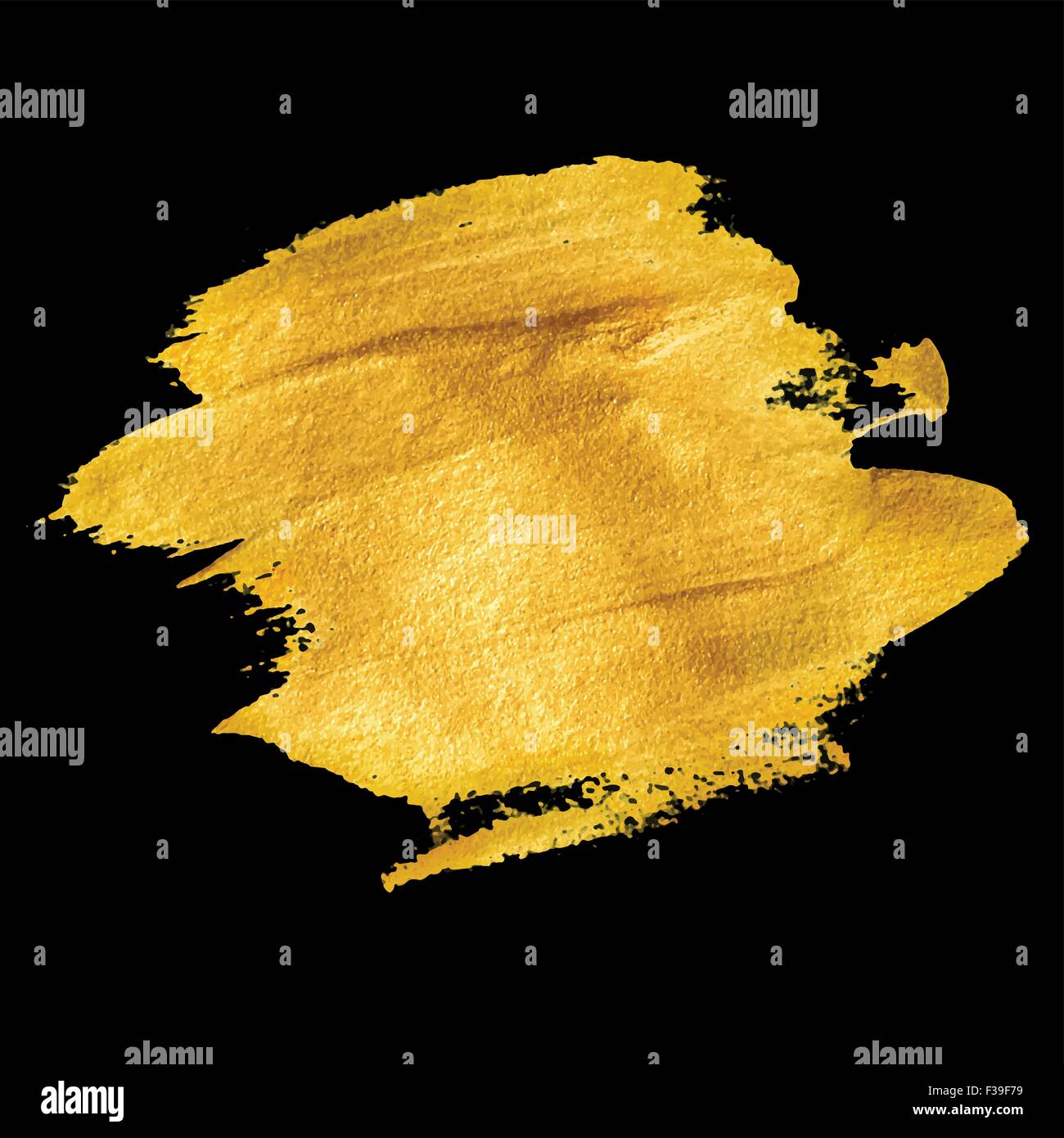 Gold acrylic paint. Vector illustration Stock Vector Image & Art - Alamy