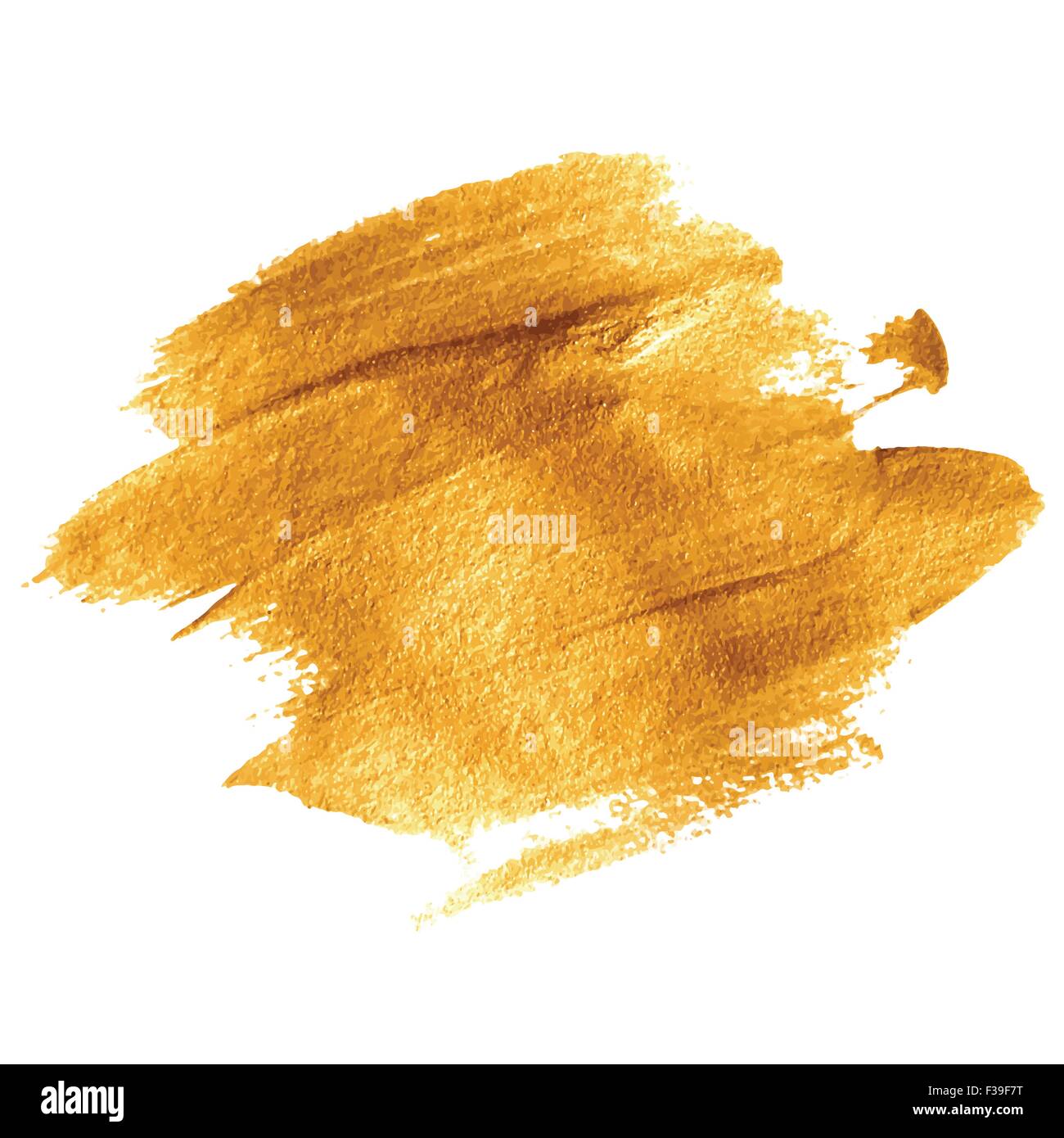 Gold acrylic paint. Vector illustration Stock Vector Image & Art - Alamy