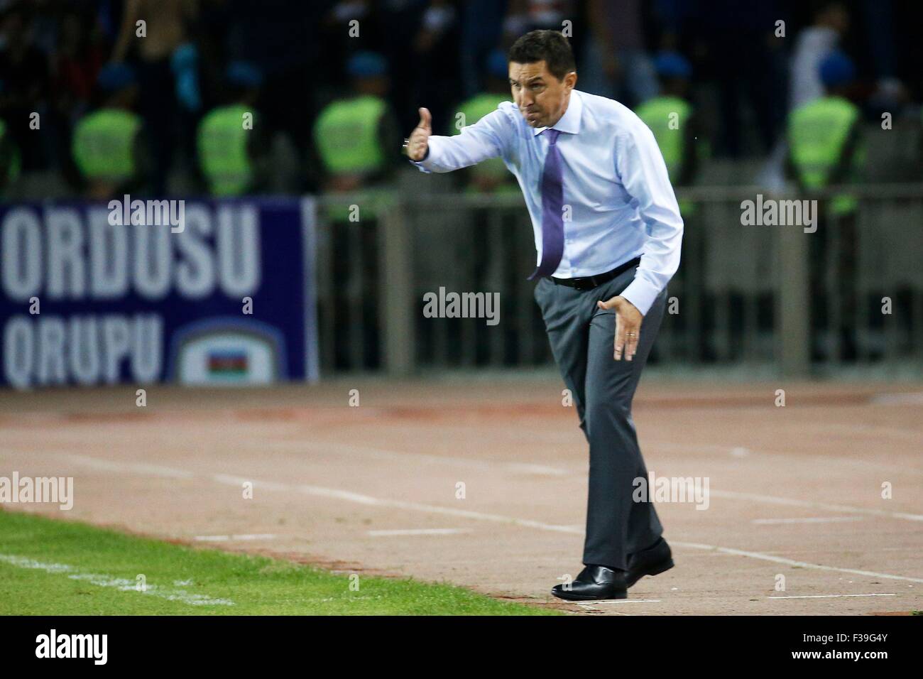 Baku, Azerbaijani. 01st Oct, 2015. Europa League football, group stages ...