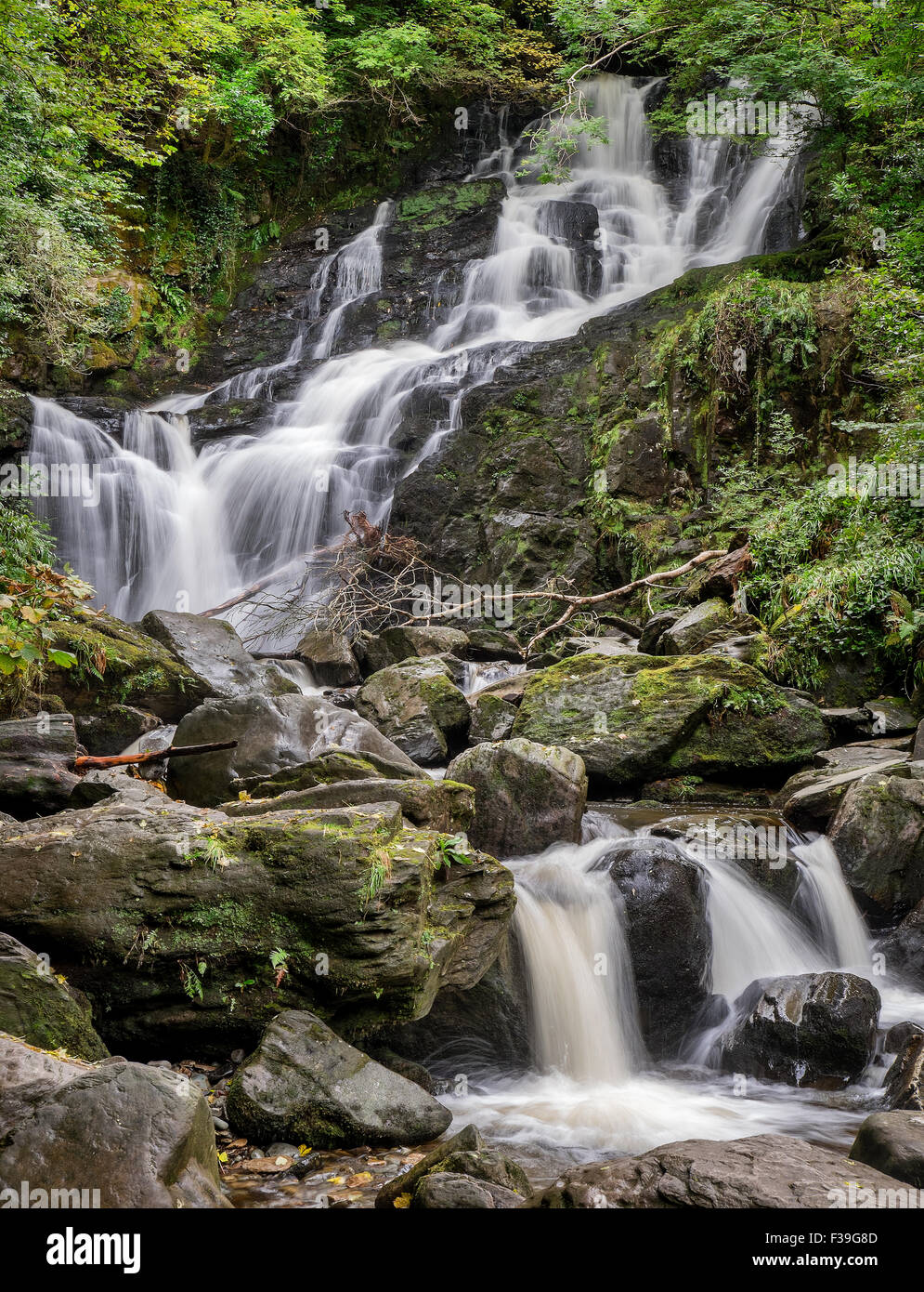 Waterfall on the ring of Kerry in Southern Ireland Stock Photo - Alamy