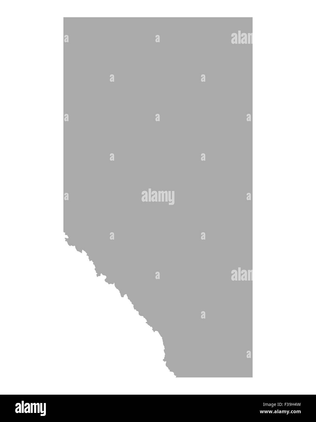 Map of Alberta Stock Photo - Alamy
