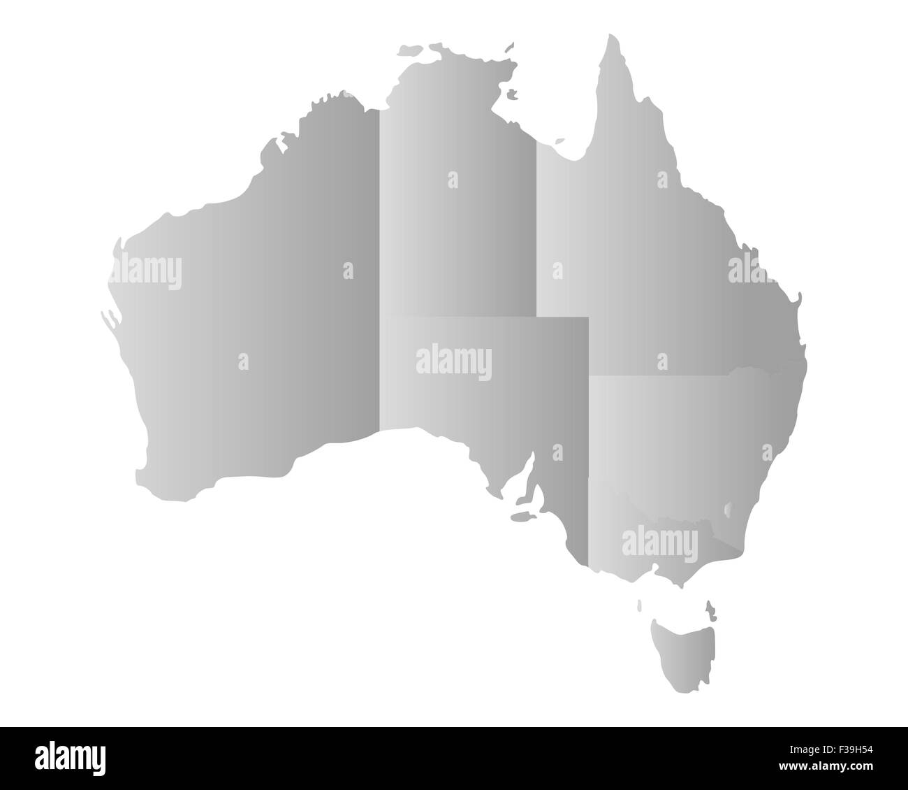 Map of Australia Stock Photo - Alamy