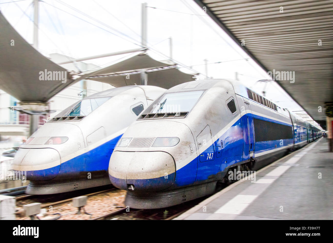 Tgv trains station hi-res stock photography and images - Alamy