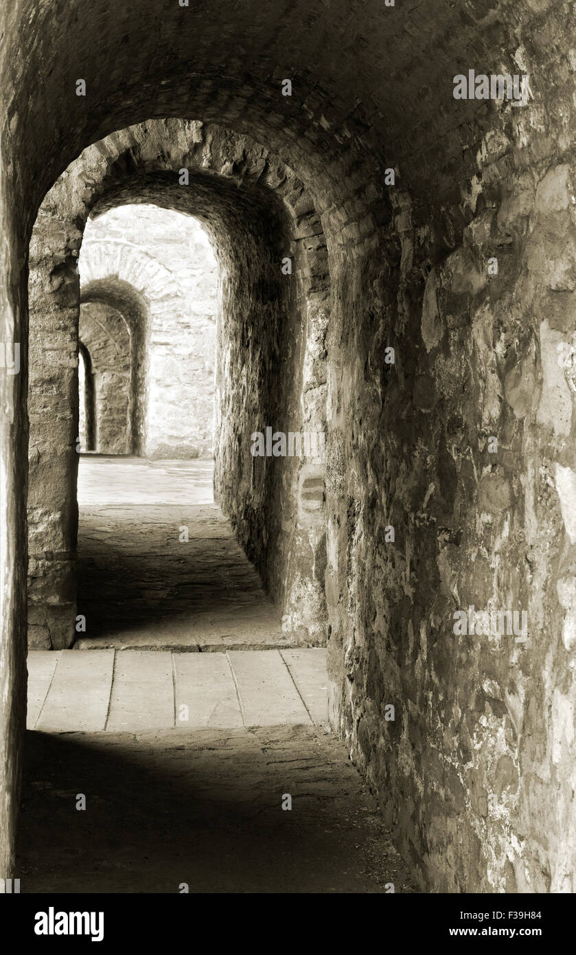Archway in a medieval castle in Smederevo, Serbia Stock Photo - Alamy