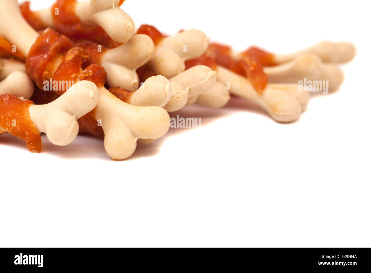 Chicken Bones isolated on white background Stock Photo - Alamy