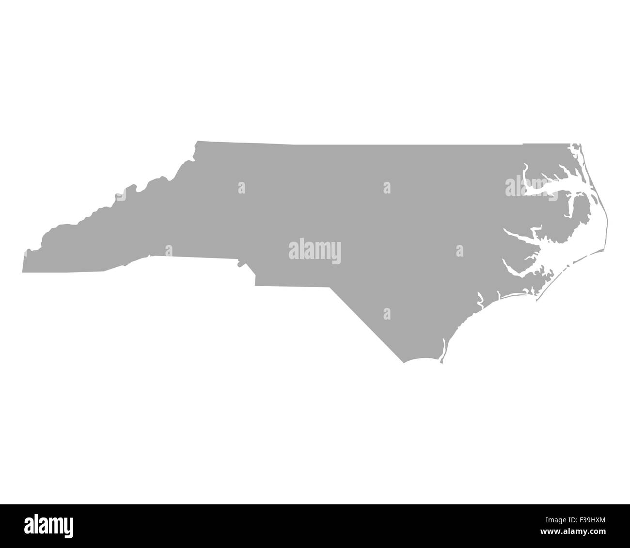 Map of North Carolina Stock Photo - Alamy