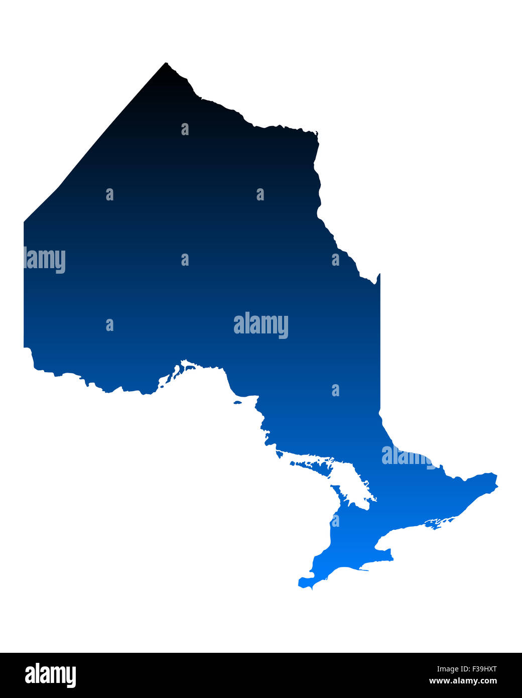 Map of Ontario Stock Photo - Alamy