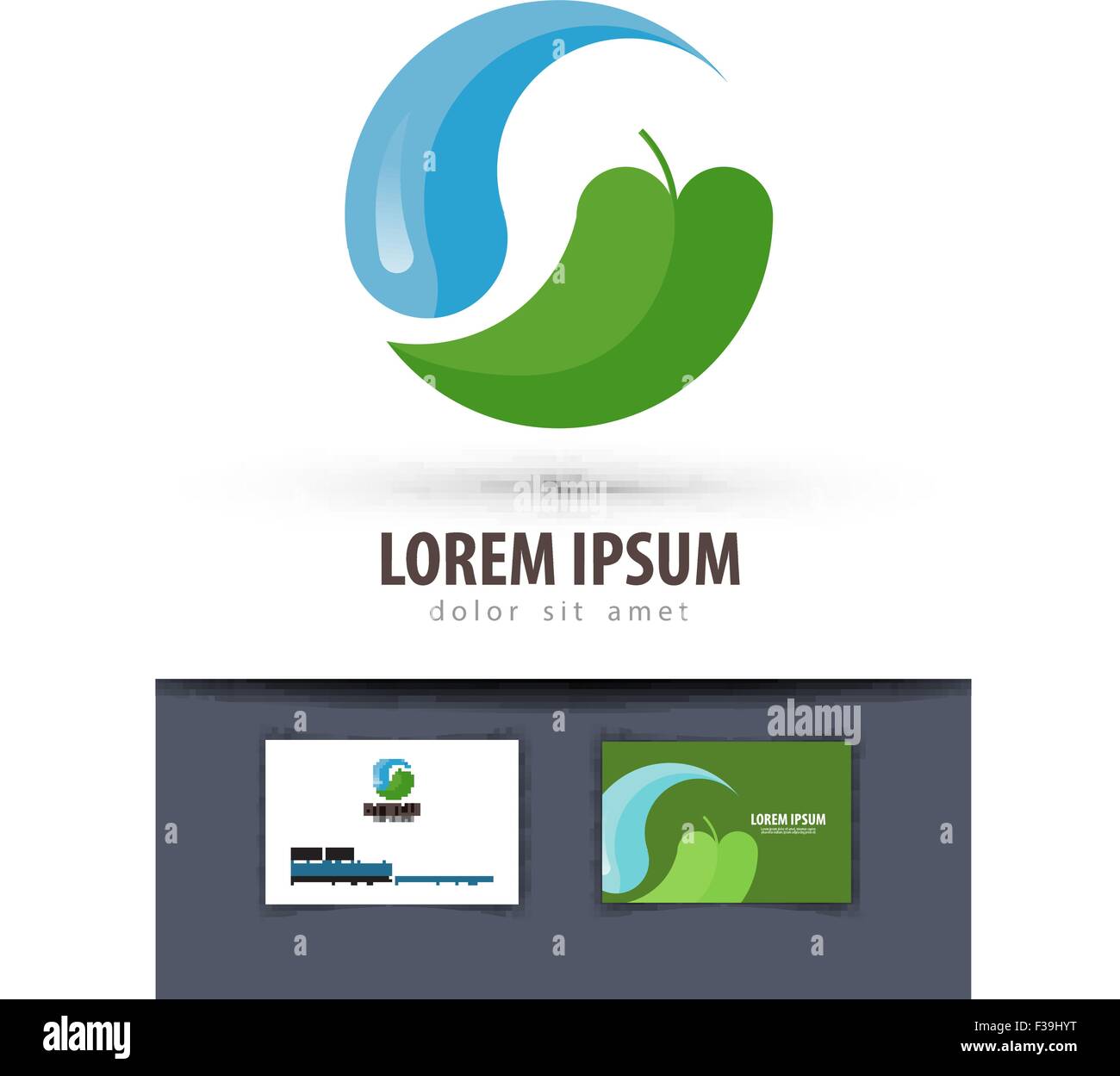 ecology vector logo design template. environment or nature icon Stock ...
