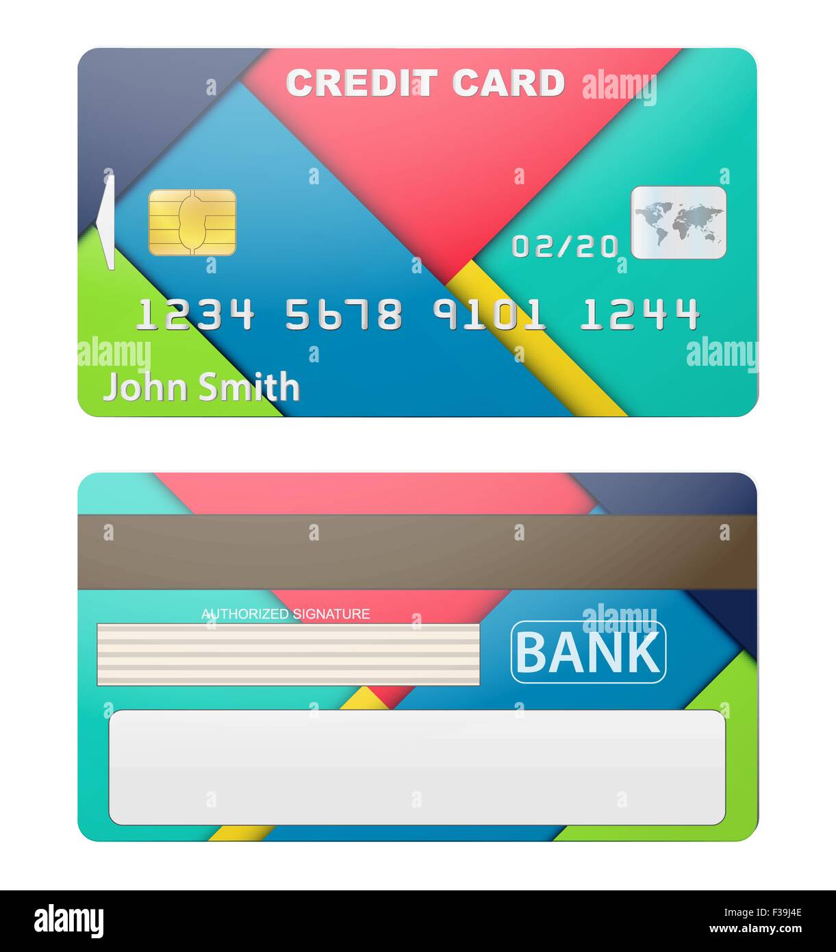Vector illustration of detailed credit card Stock Vector Image & Art ...