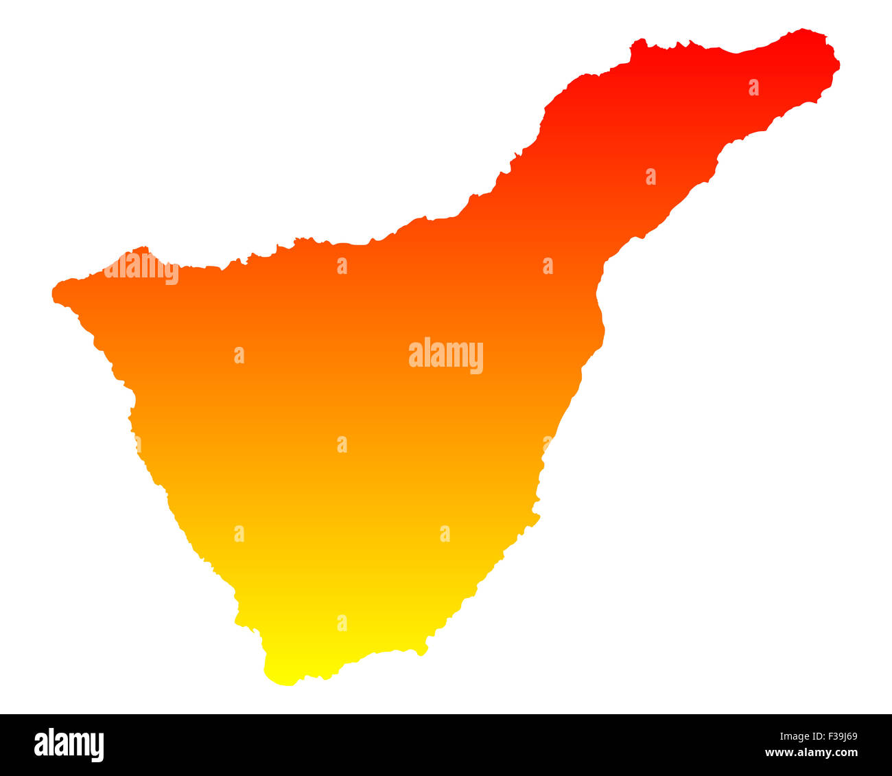 Map of Tenerife Stock Photo - Alamy