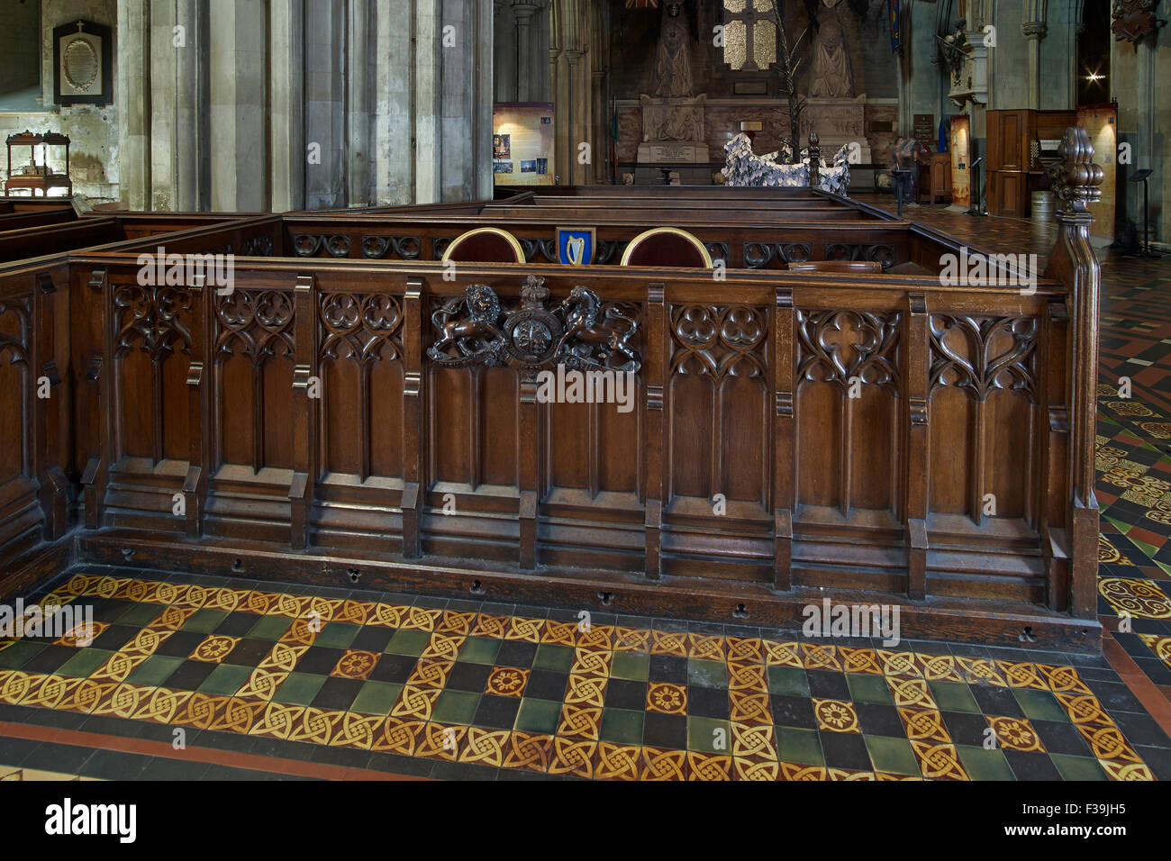 St Patrick's Cathedral State pew Stock Photo - Alamy