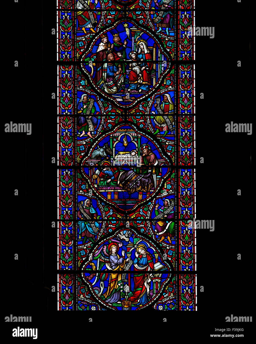 St Patrick's Cathedral south transept window Stock Photo - Alamy