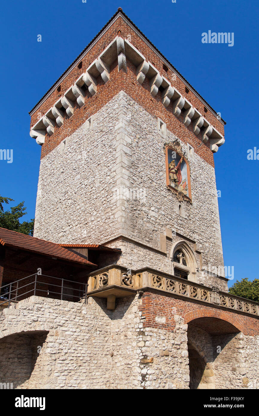 St Florian Gate in Krakow, Poland Stock Photo - Alamy