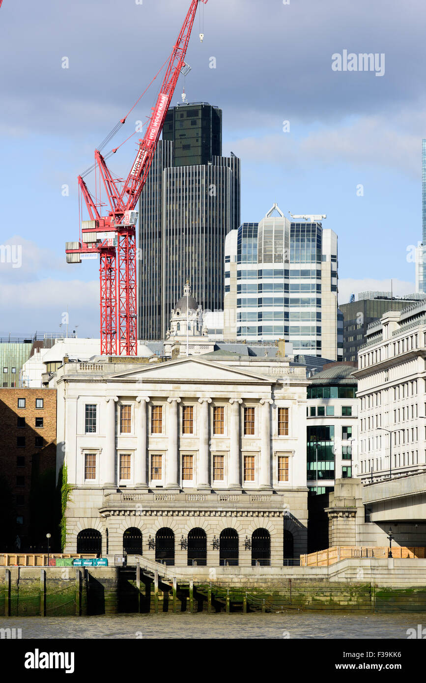 Fishmonger's Hall, one of the iconic buiildings that line the banks of ...