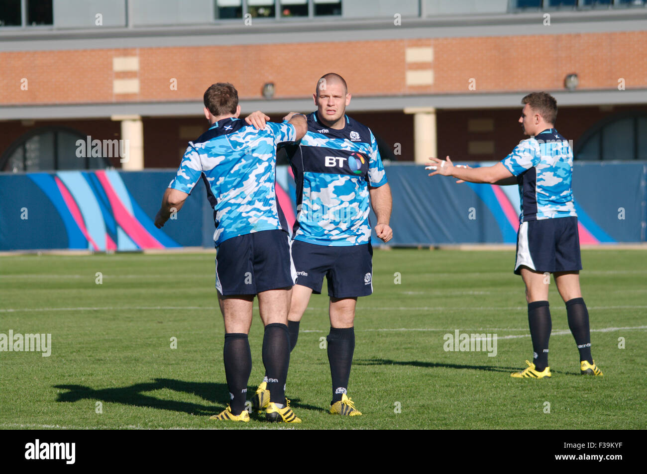 Newcastle upon Tyne, UK. 01 October, 2015. Scotland rugby squad ...