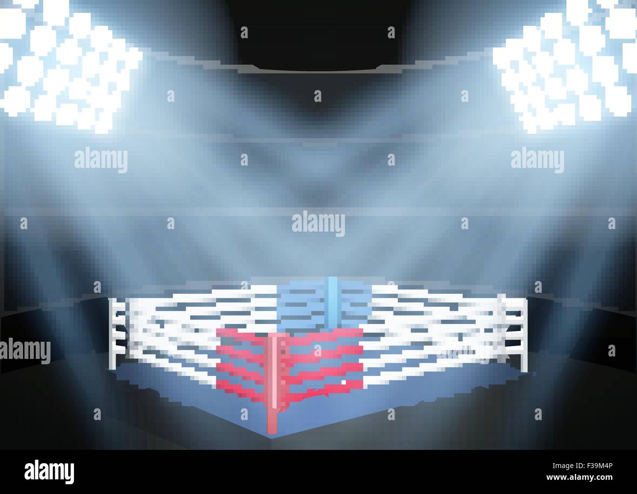 Boxing fans Stock Vector Images - Alamy