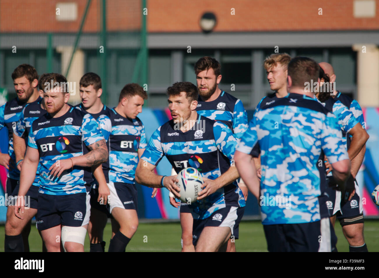 Newcastle upon Tyne, UK. 01 October, 2015. Scotland rugby squad ...