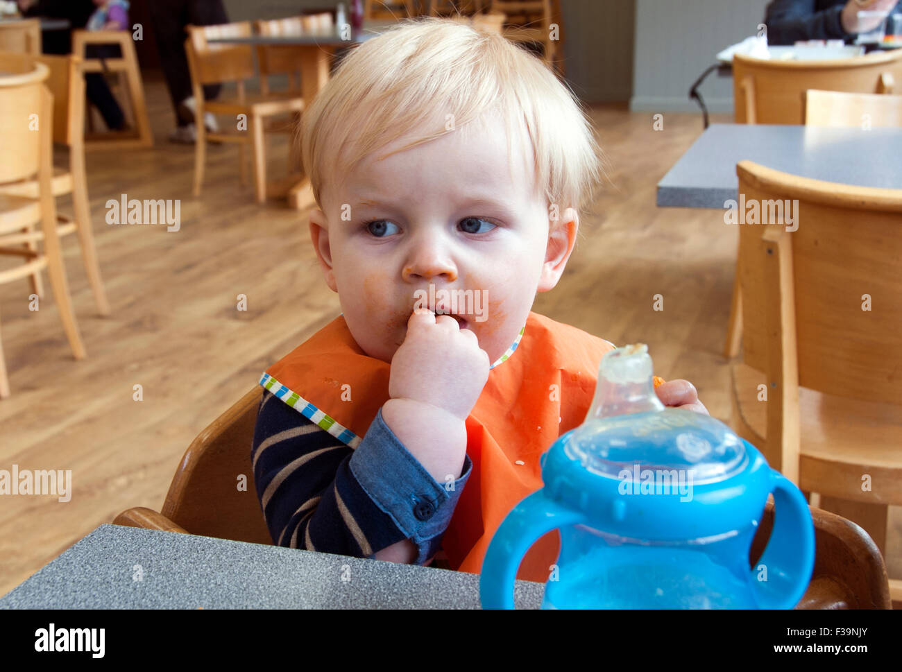 Mother feeding baby boy in hi-res stock photography and images - Alamy