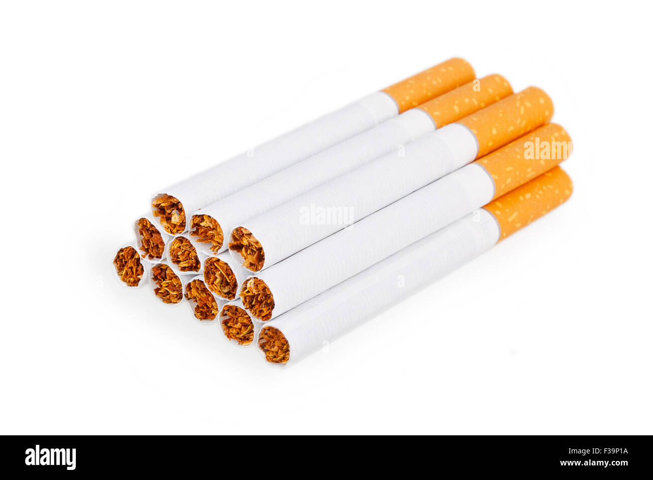 cigarettes isolated on white background Stock Photo - Alamy