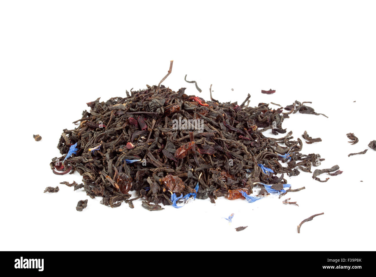 spilled tea isolated on white background Stock Photo - Alamy