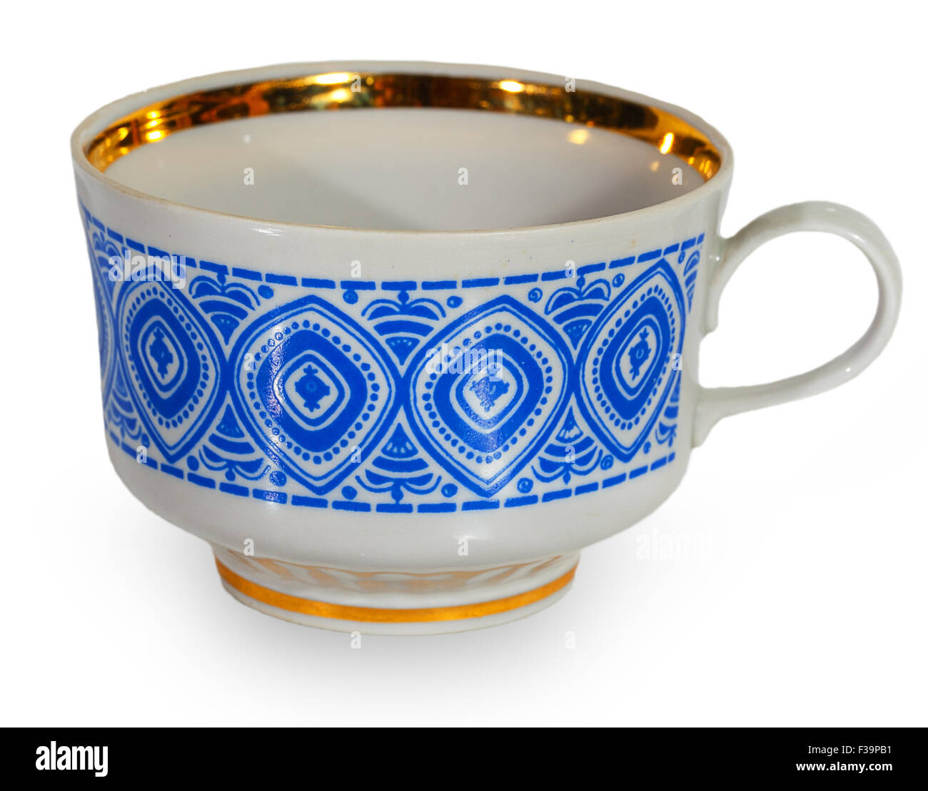 Blue and white vintage coffee cup hi-res stock photography and images ...