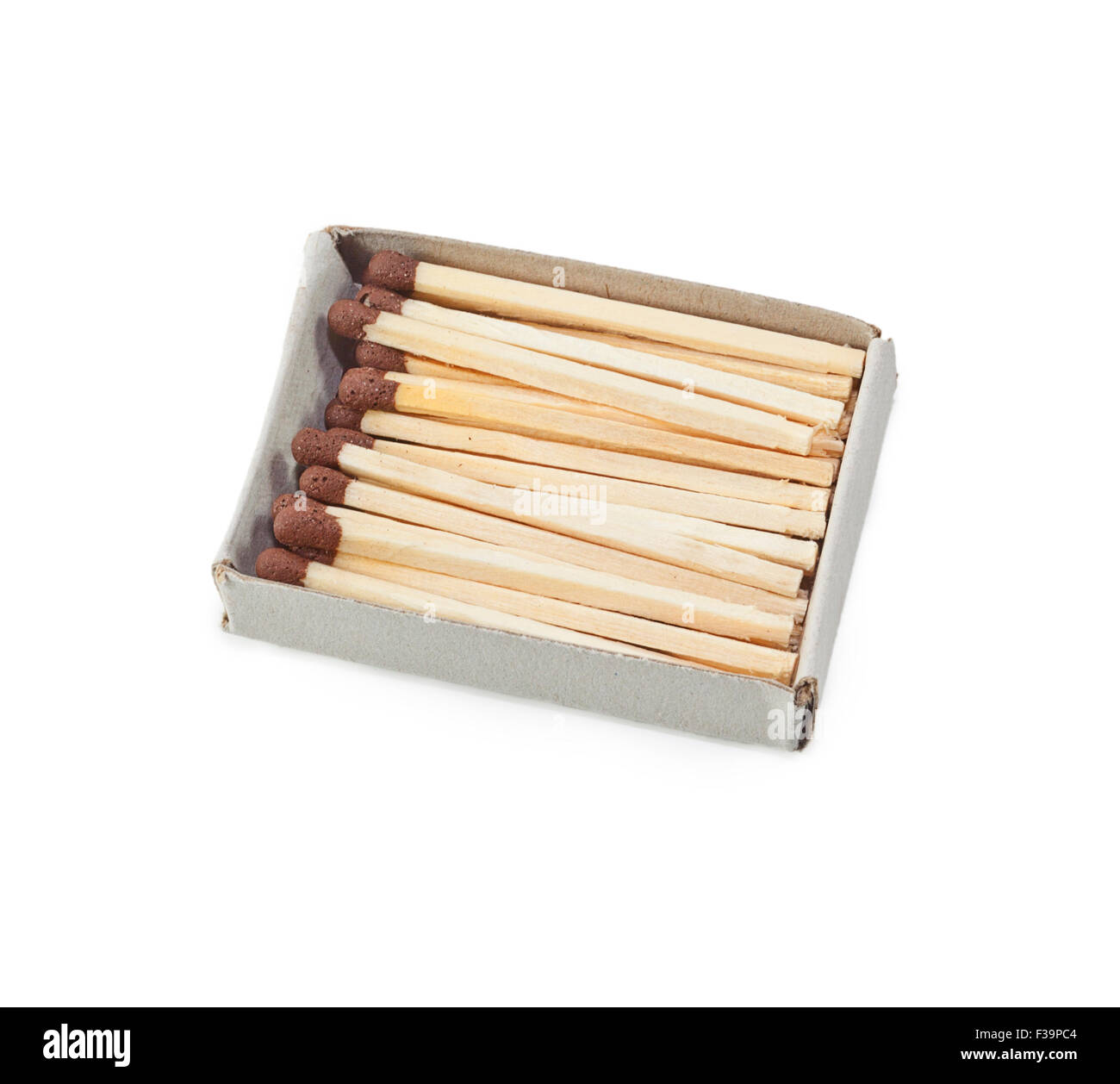 open box of matches isolated on white background Stock Photo - Alamy