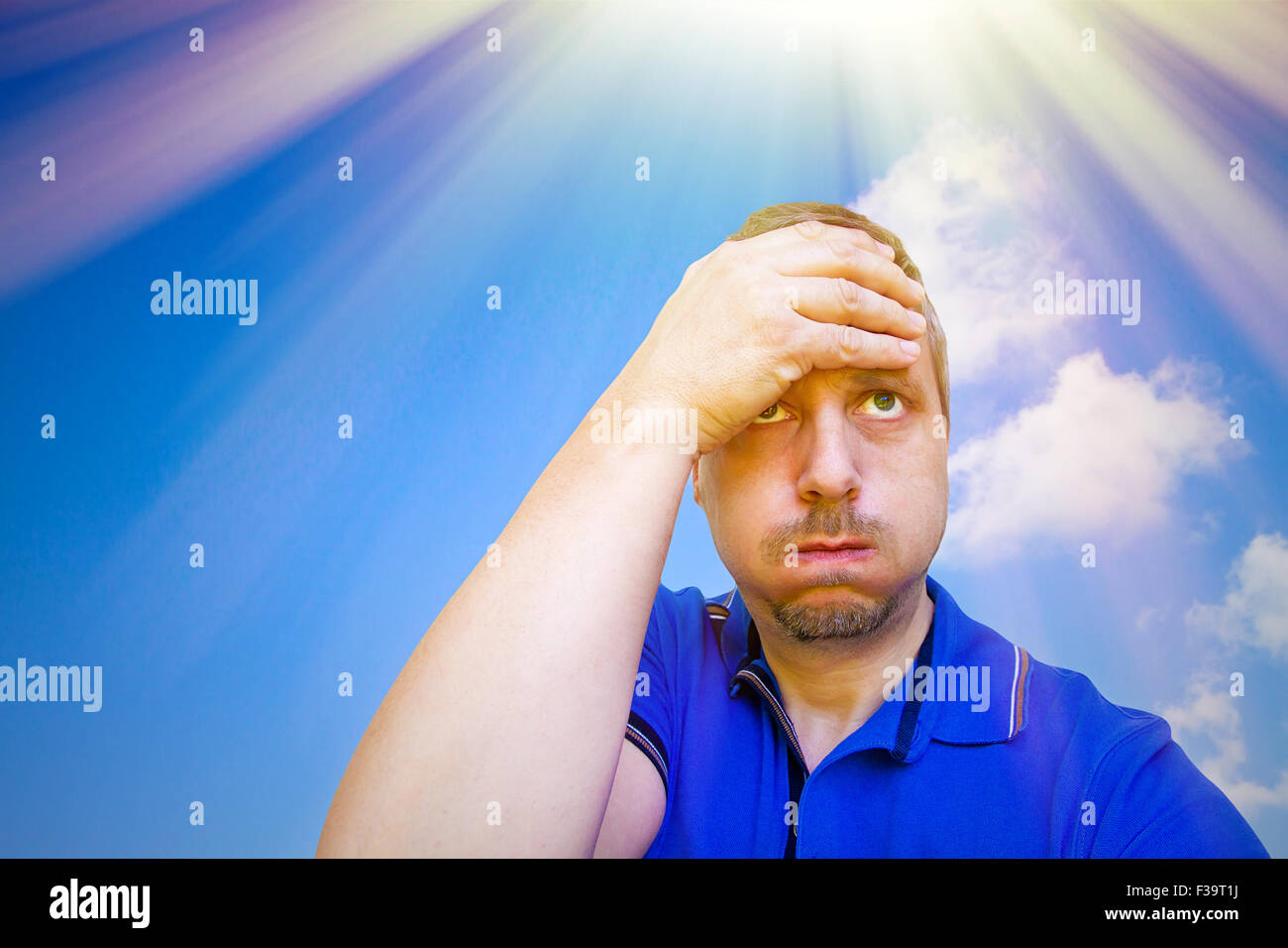 Sweating Person In Sun