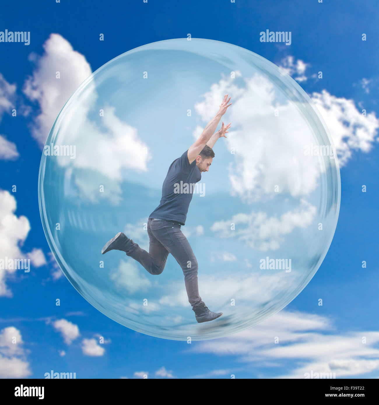 3d people man people bubble hi-res stock photography and images - Alamy
