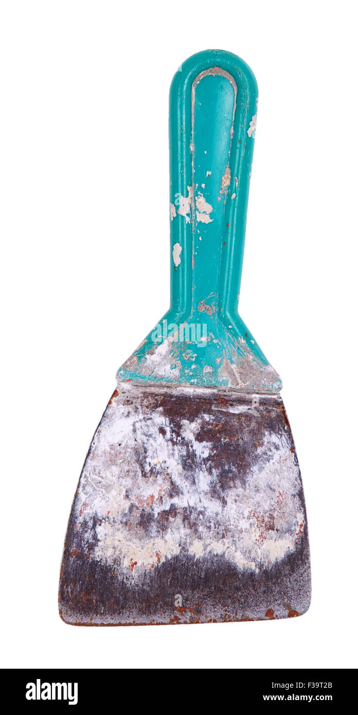 Old trowel isolated on white background Stock Photo - Alamy