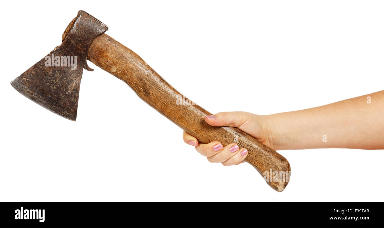 Old ax in female hi-res stock photography and images - Alamy