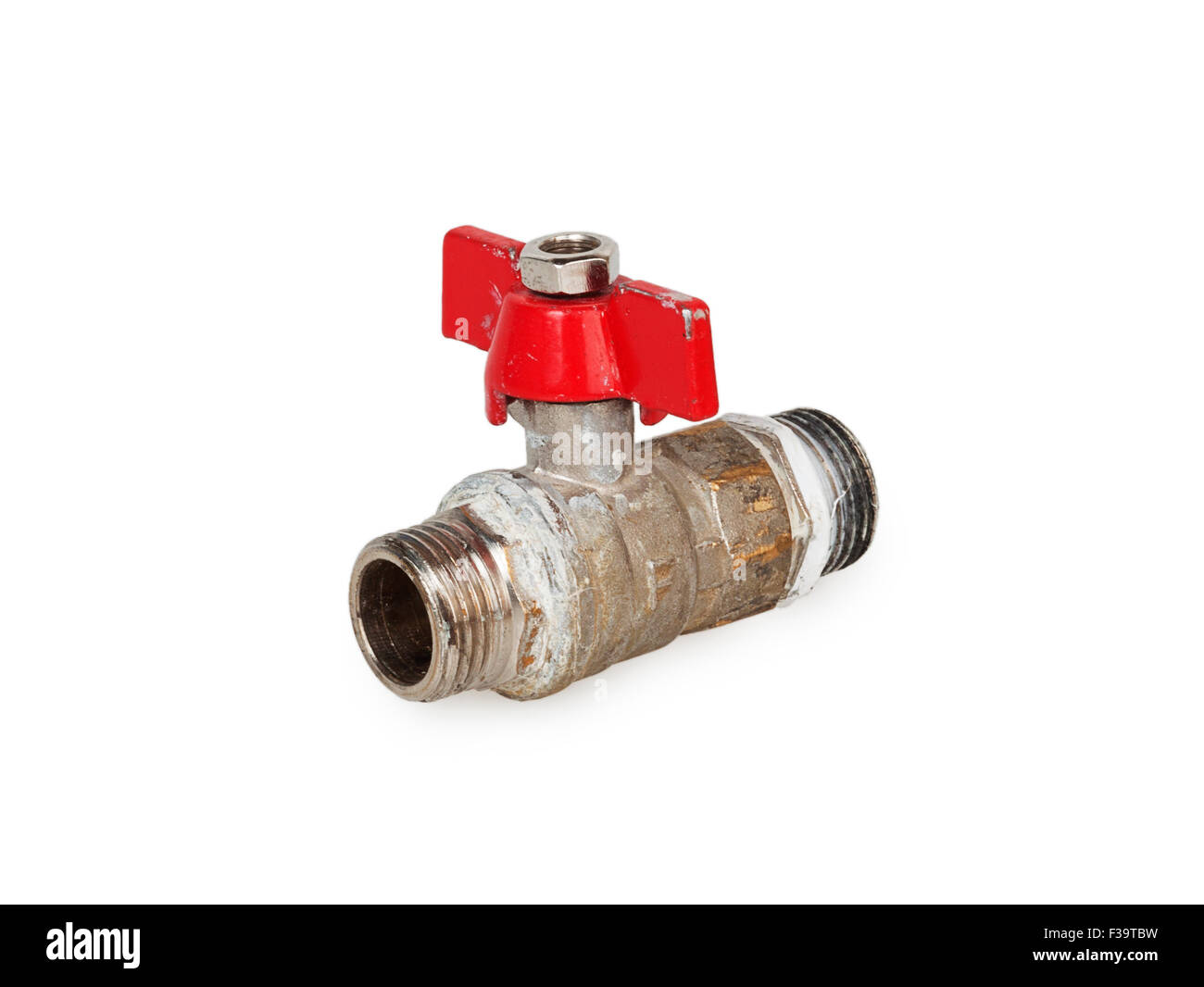 Water valve isolated on white background Stock Photo - Alamy