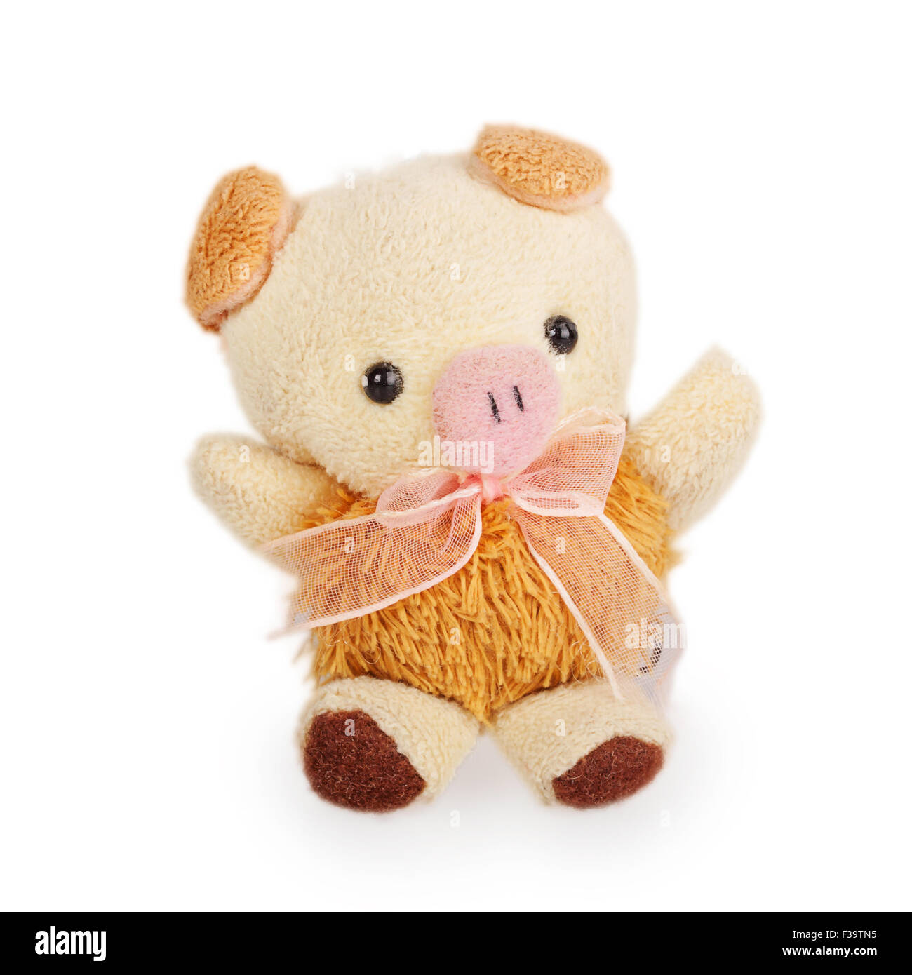 soft toy pig isolated on white background Stock Photo - Alamy