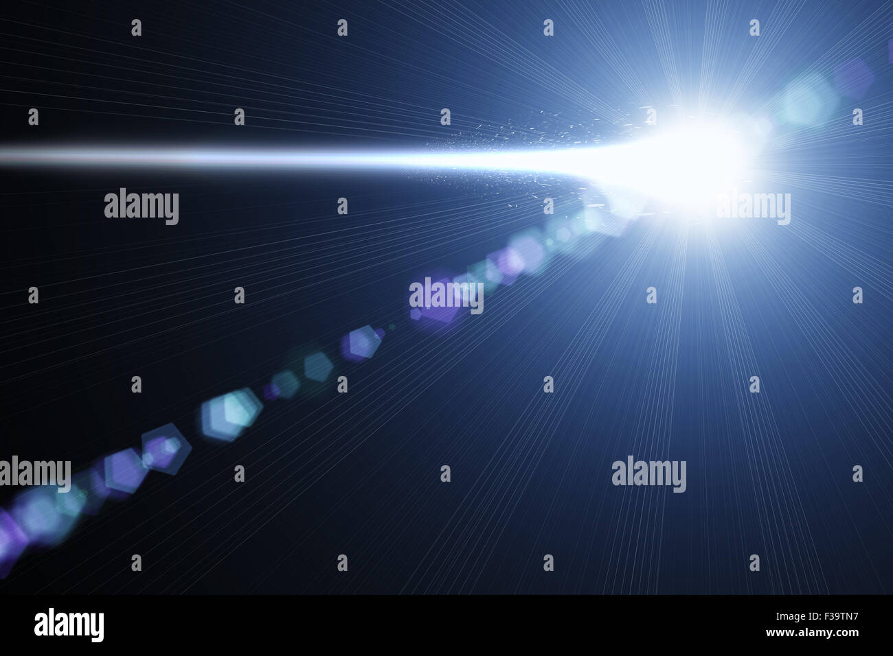 Bright meteor on night sky Stock Photo - Alamy