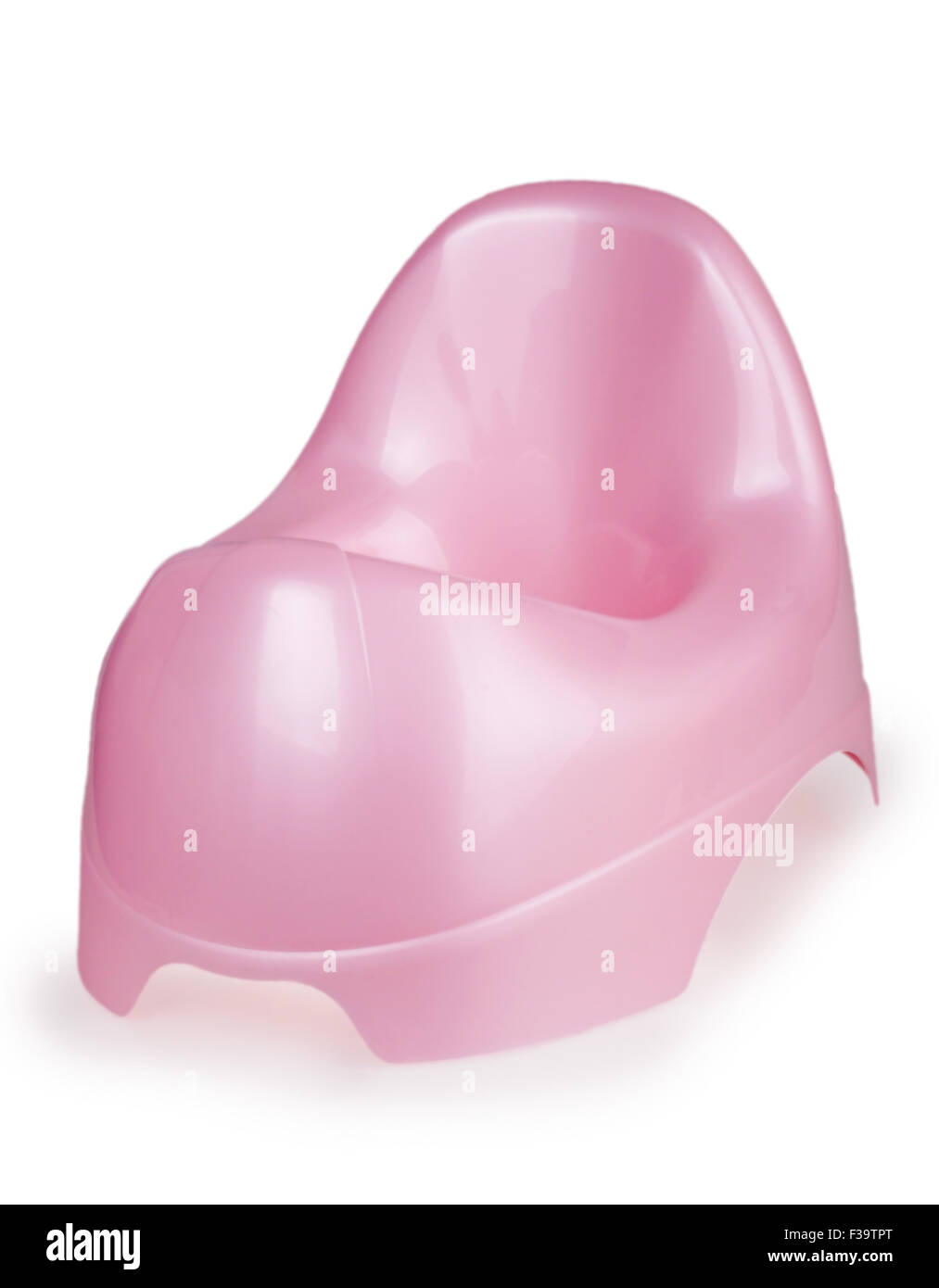plastic pink potty isolated on white background Stock Photo - Alamy
