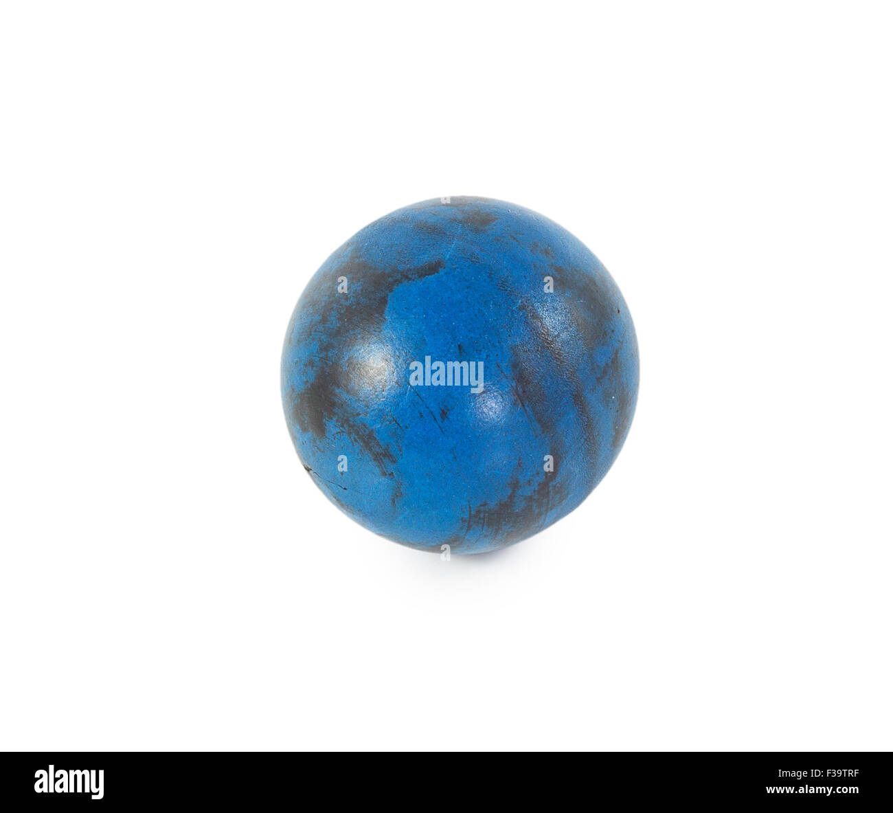 small blue ball isolated on white background Stock Photo - Alamy
