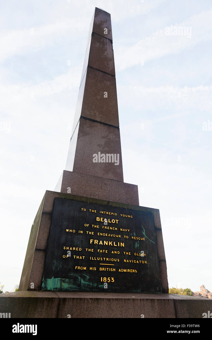 Memorial to Joseph René Bellot by Phillip Hardwick in Cutty Sark ...