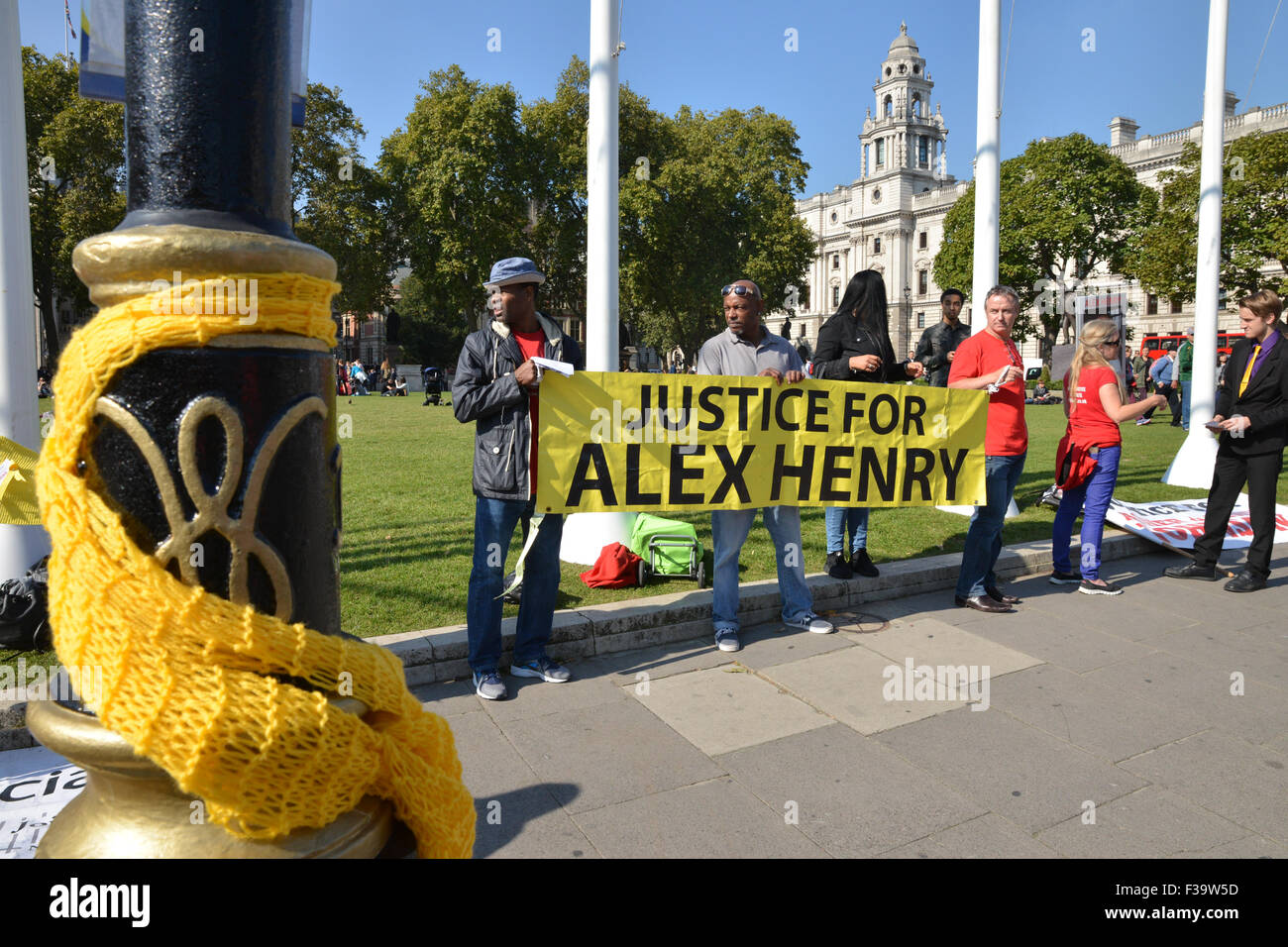 Parliament Square, London, UK. 2nd October 2015. A group protest ...