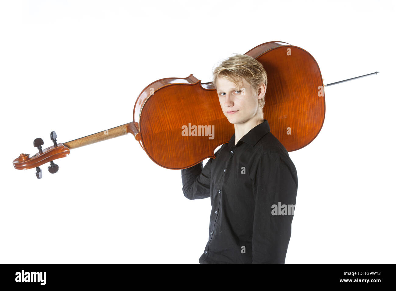 Cello man sit hi-res stock photography and images - Alamy