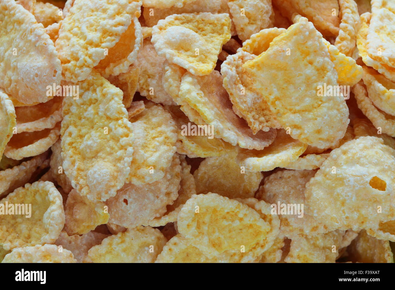Pile of cornflakes corn flakes breakfast cereal food hi-res stock ...